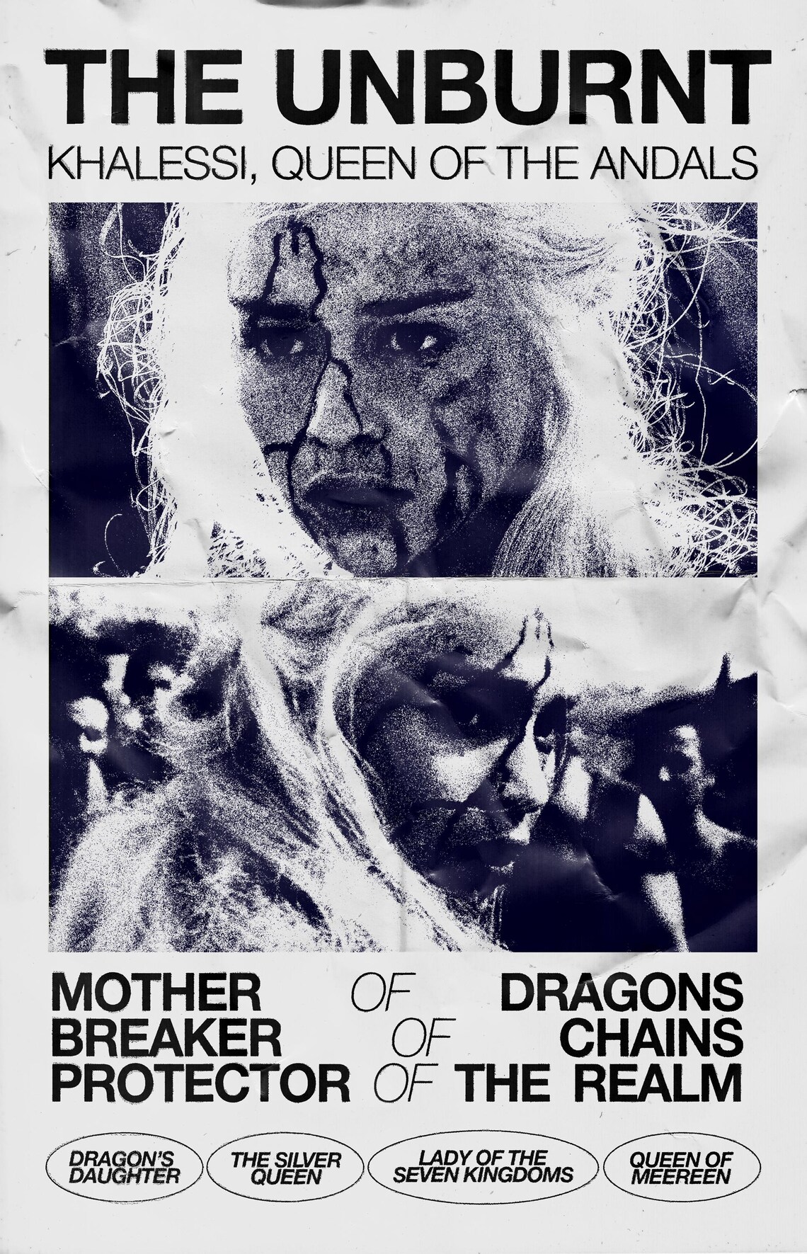 Daenerys Poster | Game of Thrones Poster | Daenerys Targaryen Poster ...