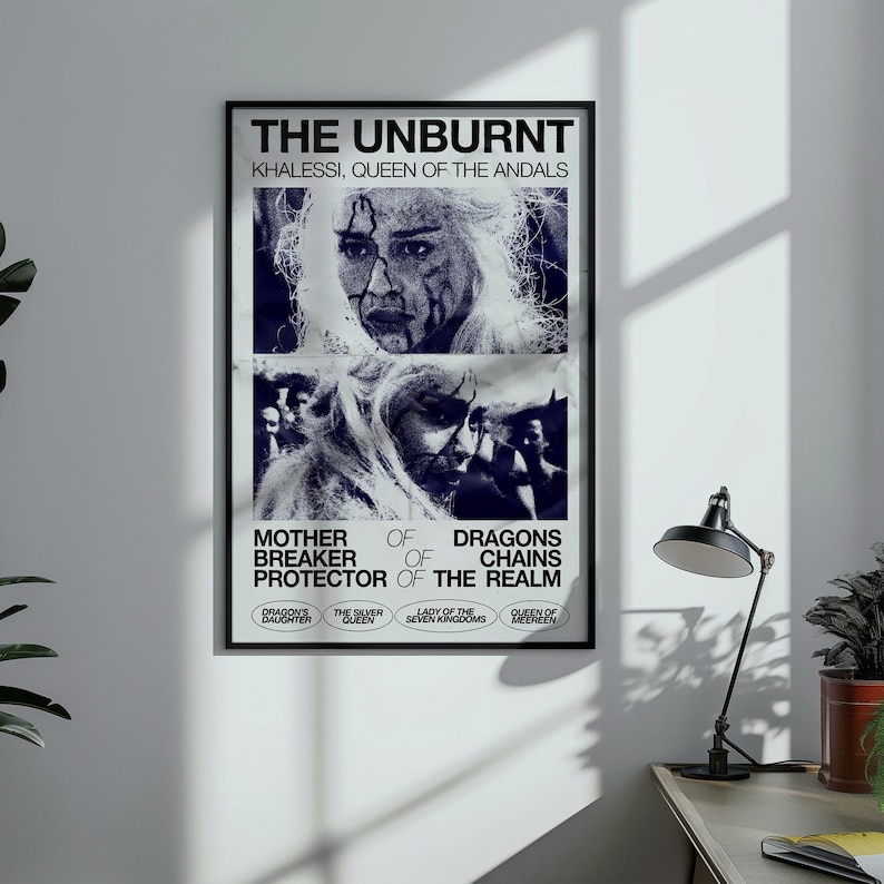 Daenerys Poster | Game of Thrones Poster | Daenerys Targaryen Poster ...