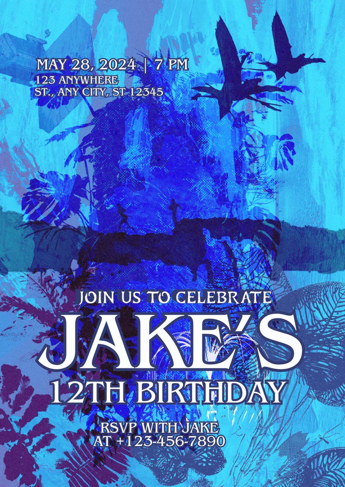Avatar Editable Invitation | Avatar Birthday Invitation | Avatar ...