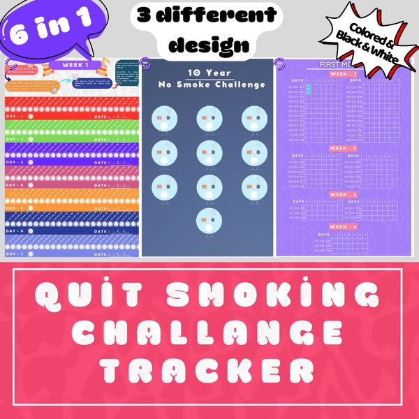 Quit Smoking Tracker - Etsy