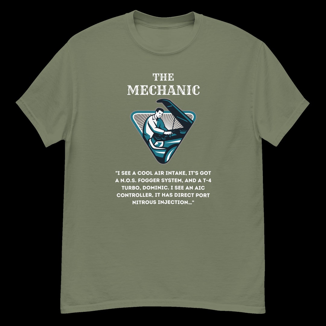 The Mechanic Fast and Furious T-shirt Shirt - Etsy