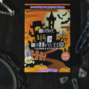 House of Halloween: Coloring and Activity Book - Etsy