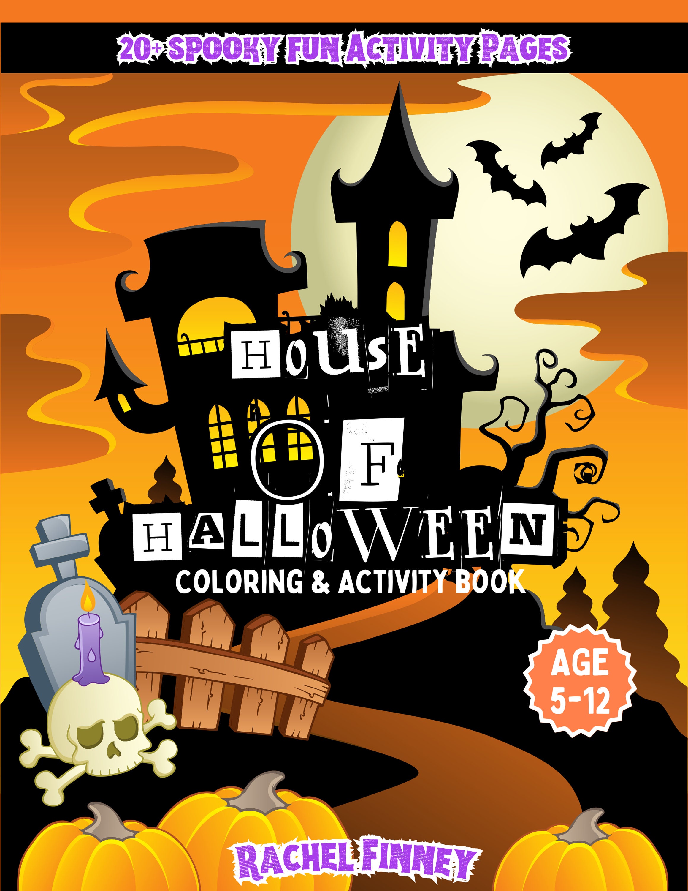 House of Halloween: Coloring and Activity Book - Etsy