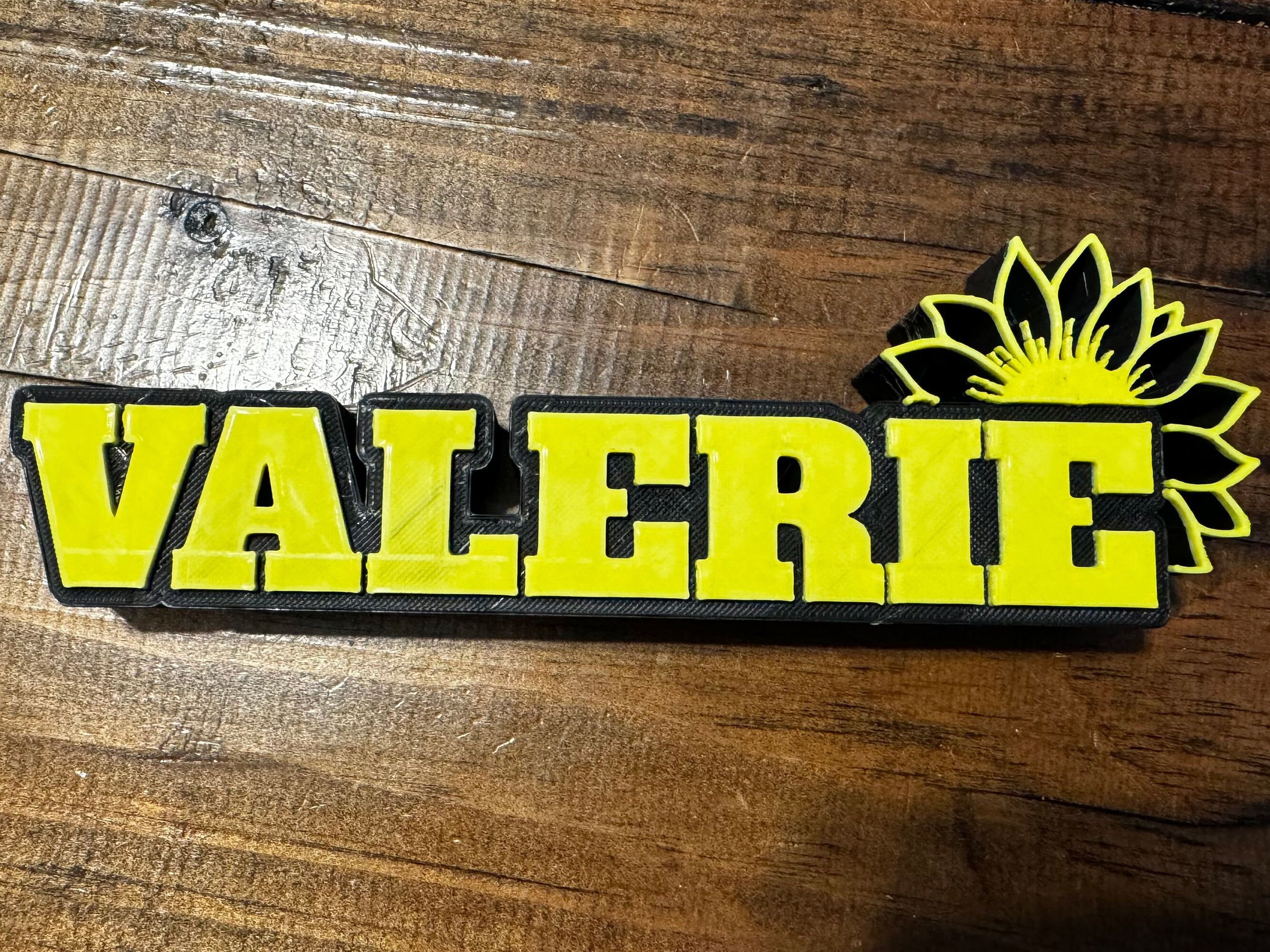 Custom Desk Name Plate, 3d Printed, Multi Color, Gifted Custom Name ...