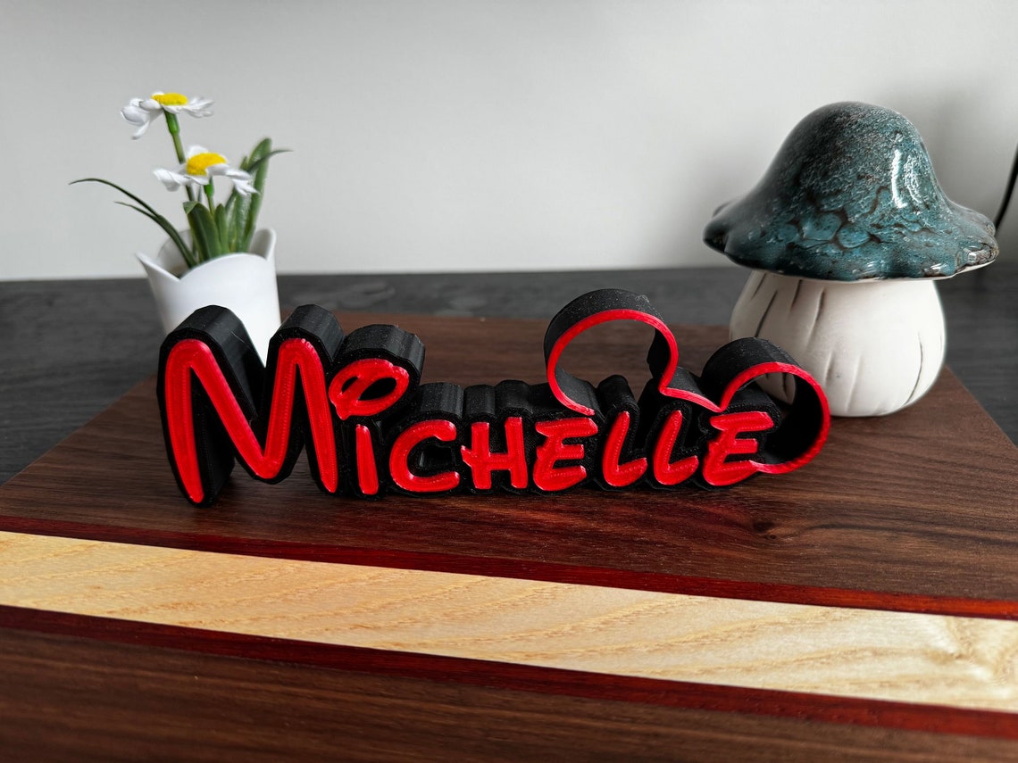 Custom Desk Name Plate, 3d Printed, Multi Color, Gifted Custom Name ...