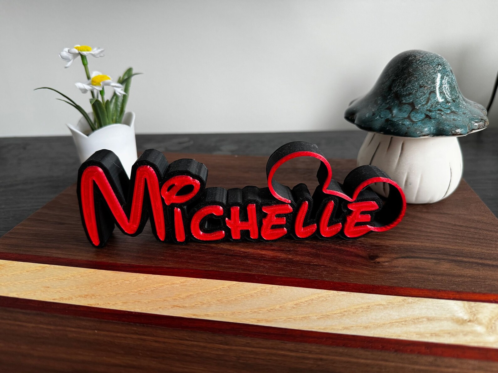 Custom Desk Name Plate, 3d Printed, Multi Color, Gifted Custom Name ...