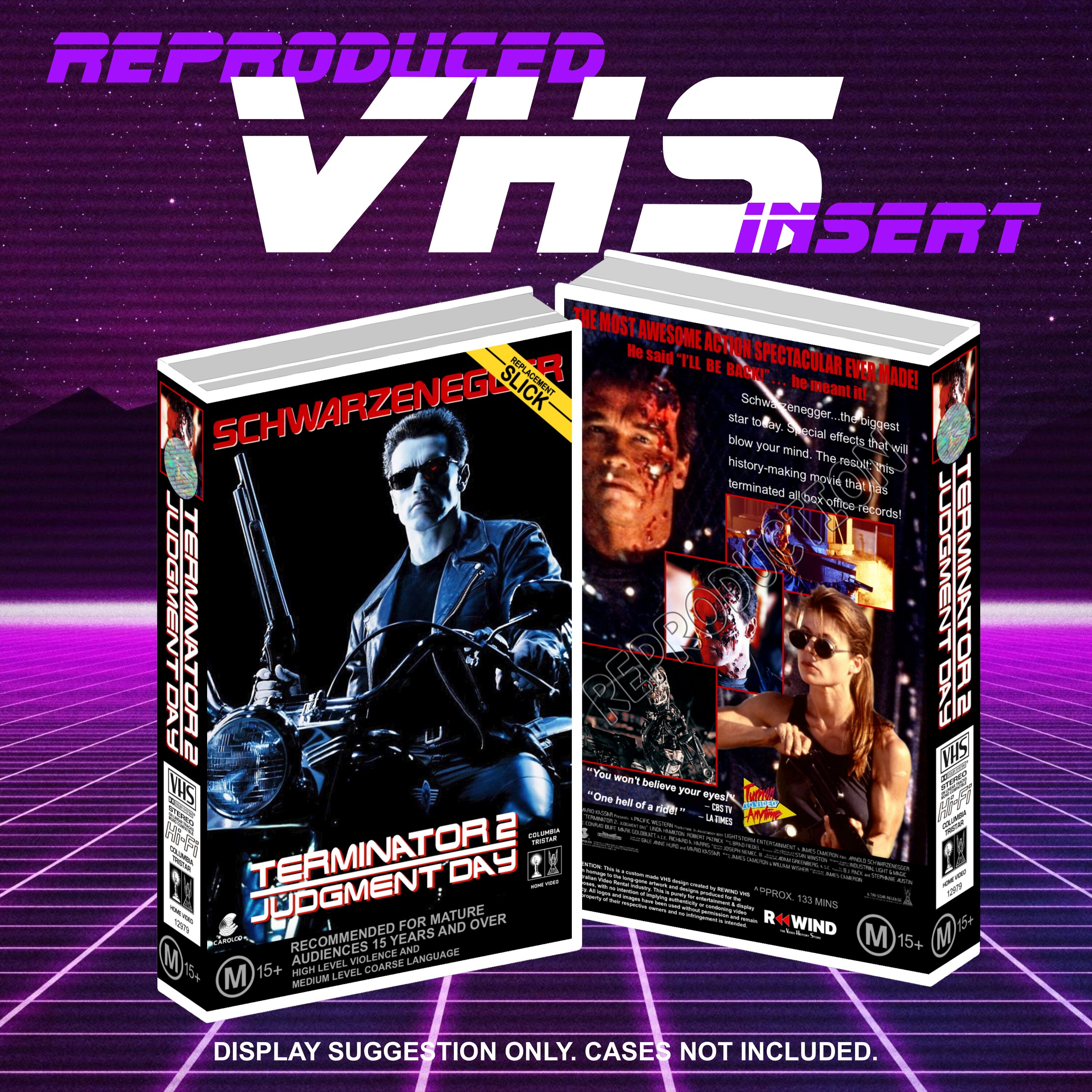 Terminator 2 1991 Digital Download VHS Replacement Insert - Etsy
