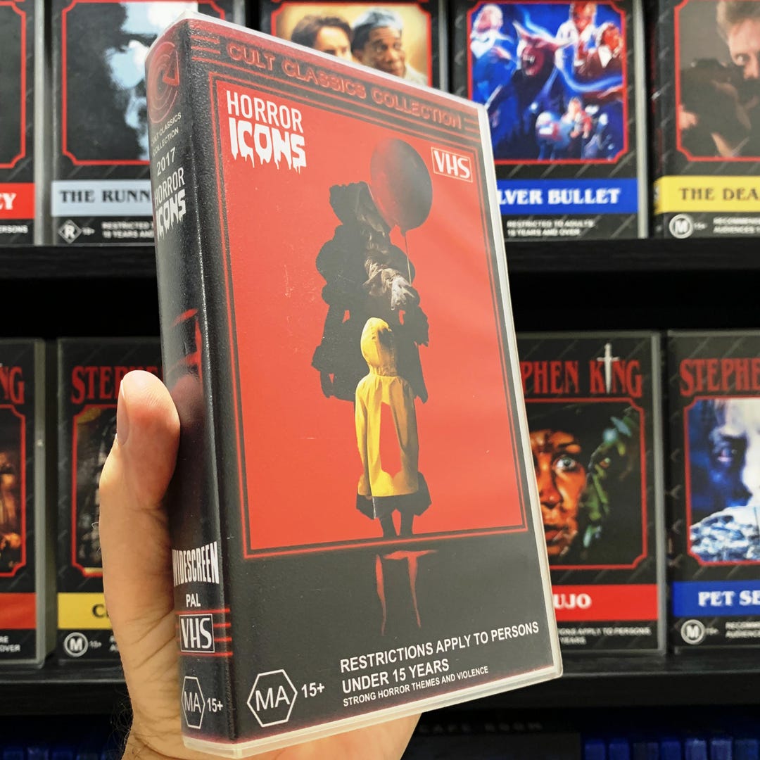 Retro VHS Replica: It (2017) Horror Movie Memorabilia - Etsy
