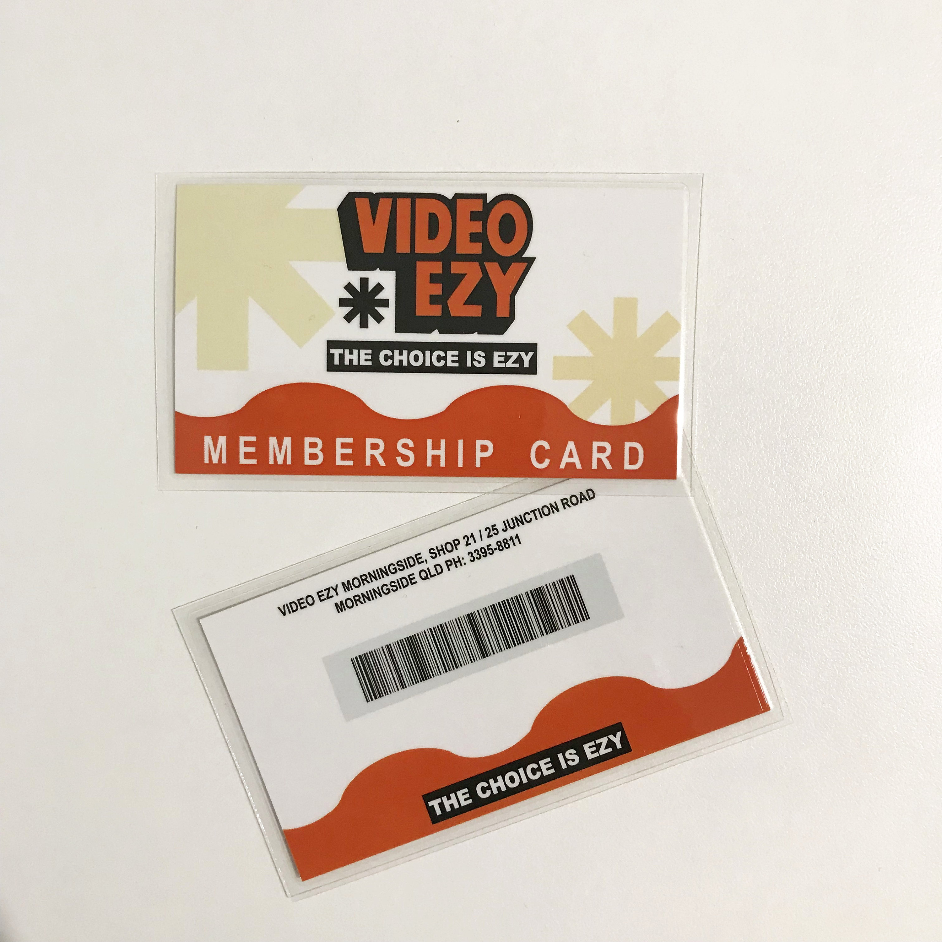 Australian 'video Ezy' Membership Card Replica - Non Personalised ...