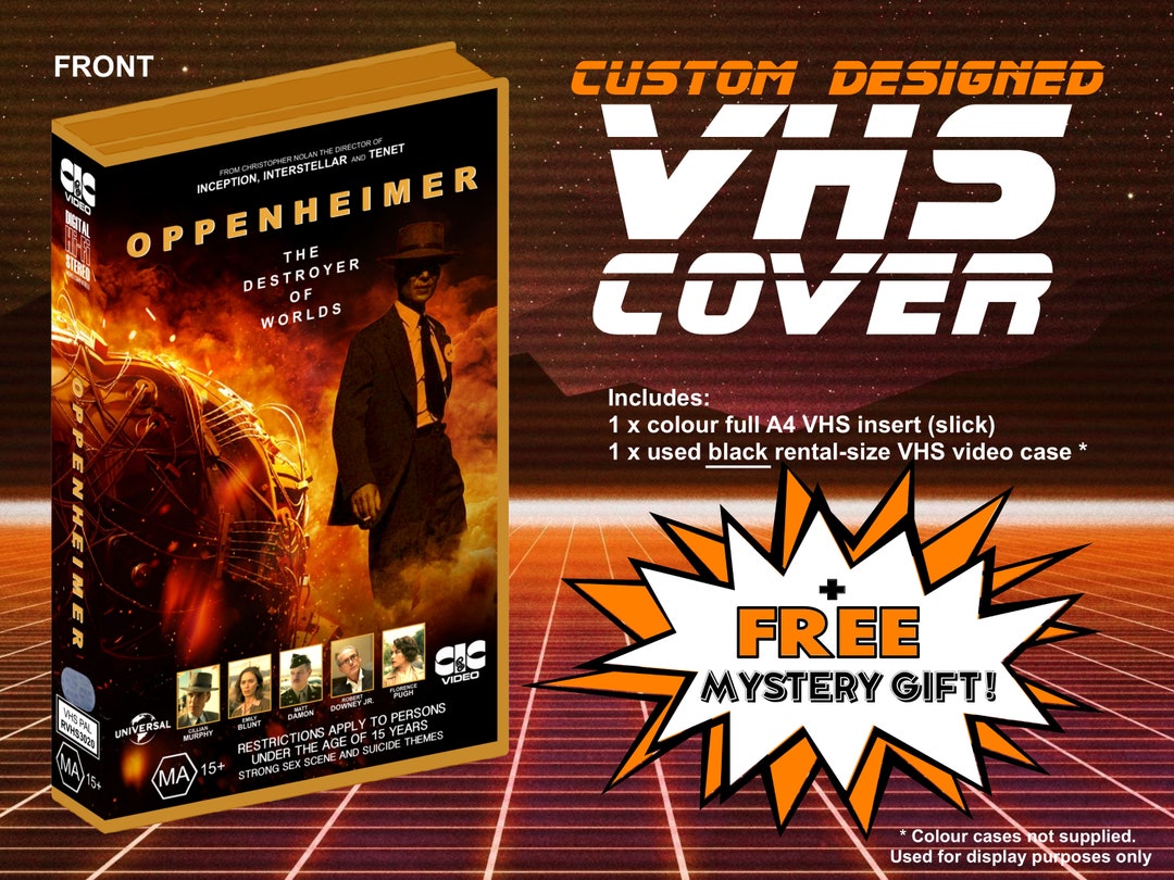 Oppenheimer VHS 2023 Custom VHS rental Size Video - Etsy
