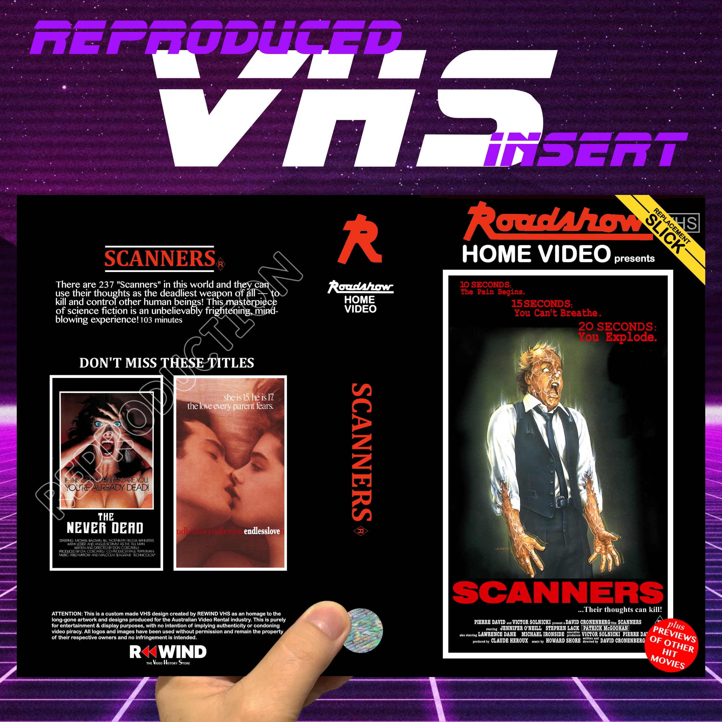 Scanners 1981 Digital Download VHS Replacement Insert - Etsy