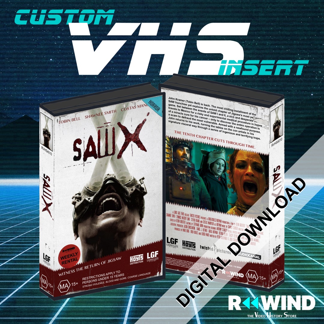 Saw X 2023 Digital Download VHS Custom Insert - Etsy