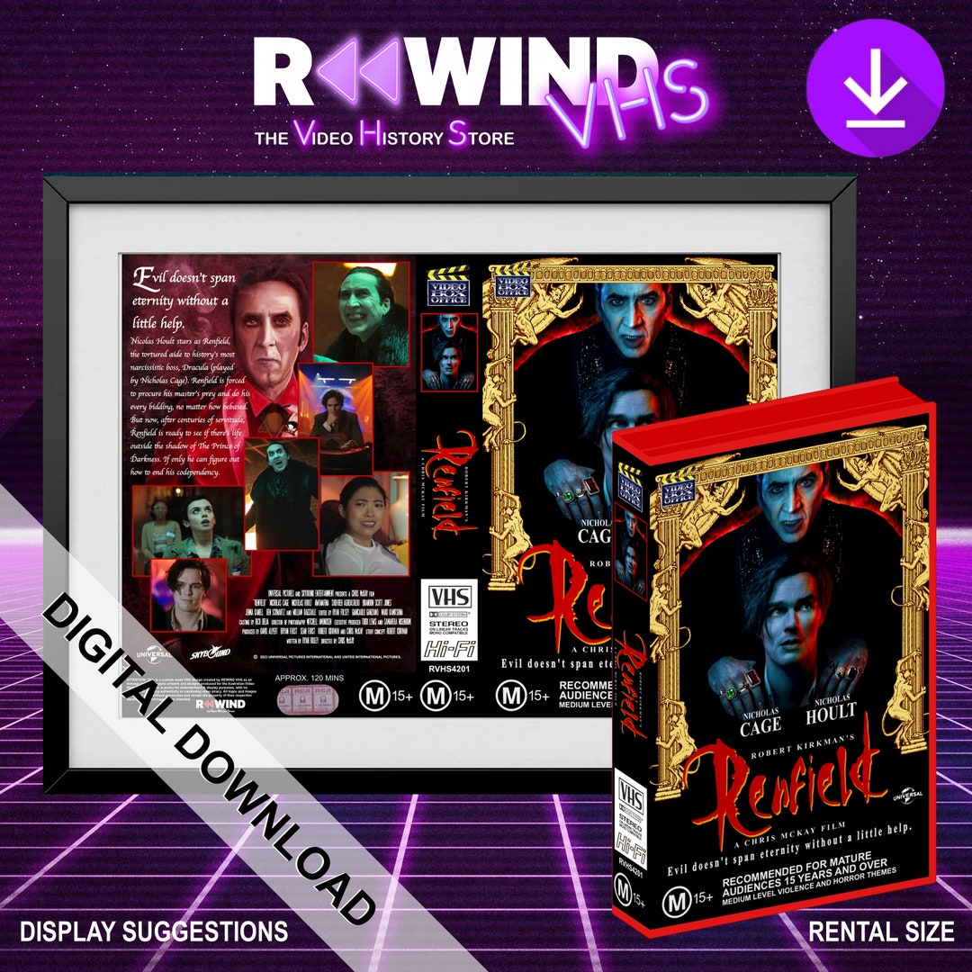 Renfield 2023 Custom Digital Download VHS Insert - Etsy