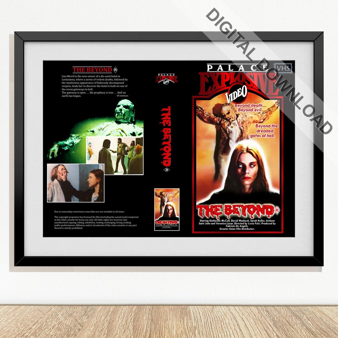 Beyond (1981) - Digital Download VHS Replacement PALACE EXPLOSIVE Slick ...