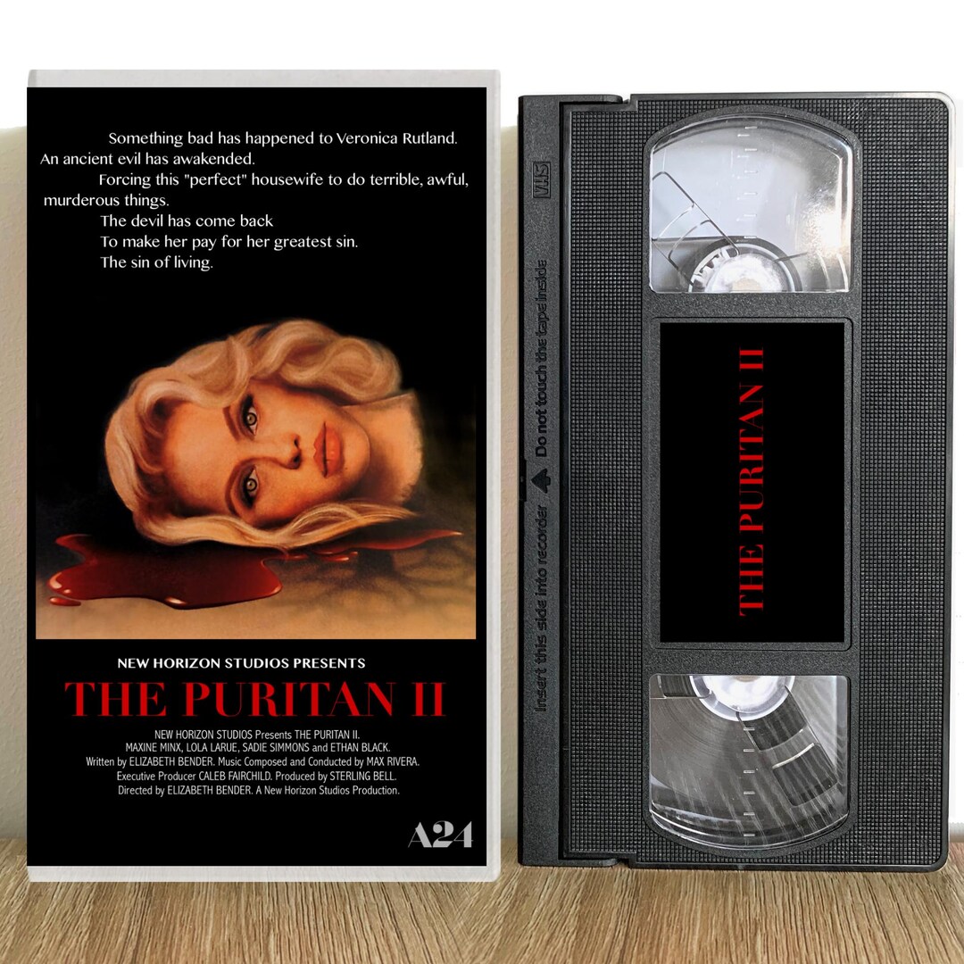Puritan II, the 1985 VHS X1 fictional Movie From Maxxxine Custom Australian Sell-thru Design - Etsy