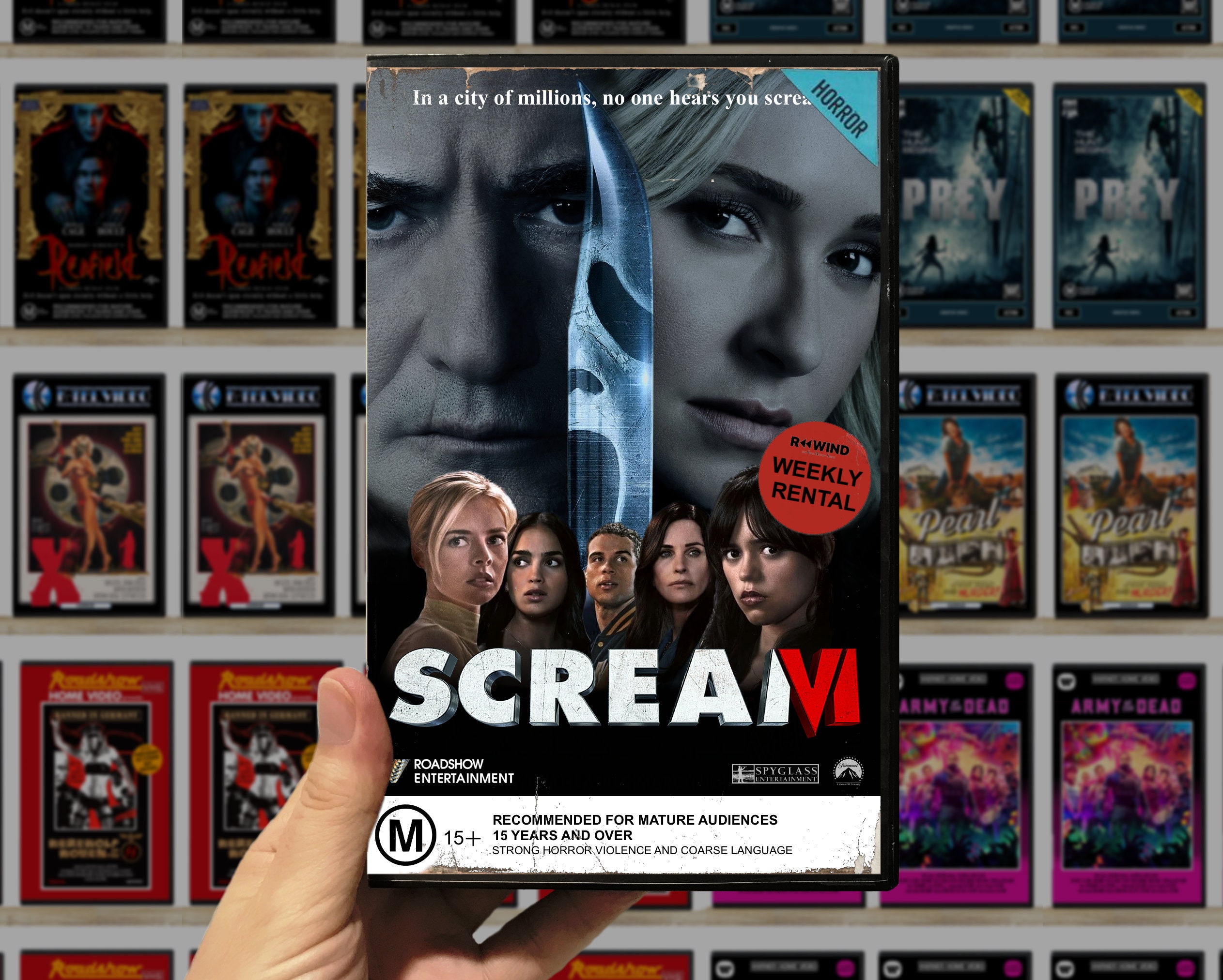 Scream 6 VHS 2023 roadshow Variant Custom VHS 80s - Etsy