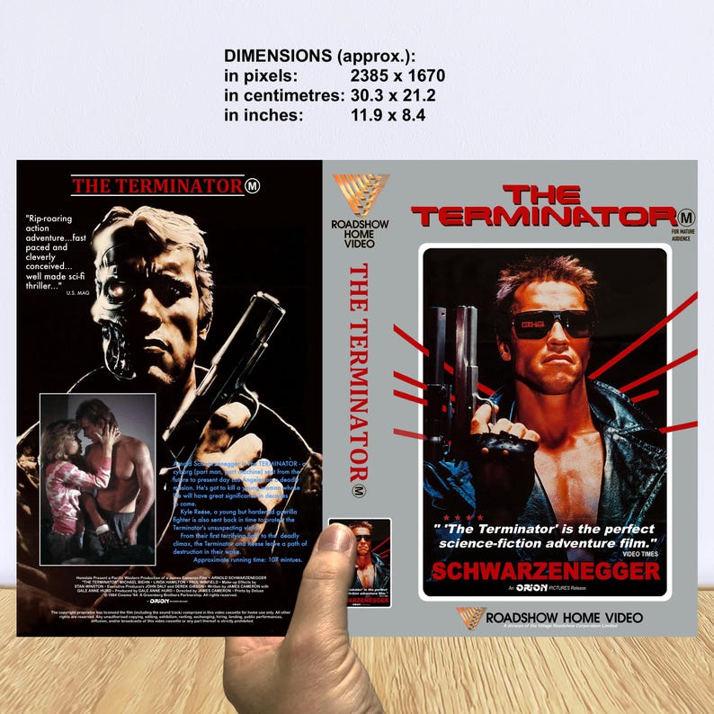 Terminator (1984) - Digital Download VHS Replacement Slick/insert - Etsy