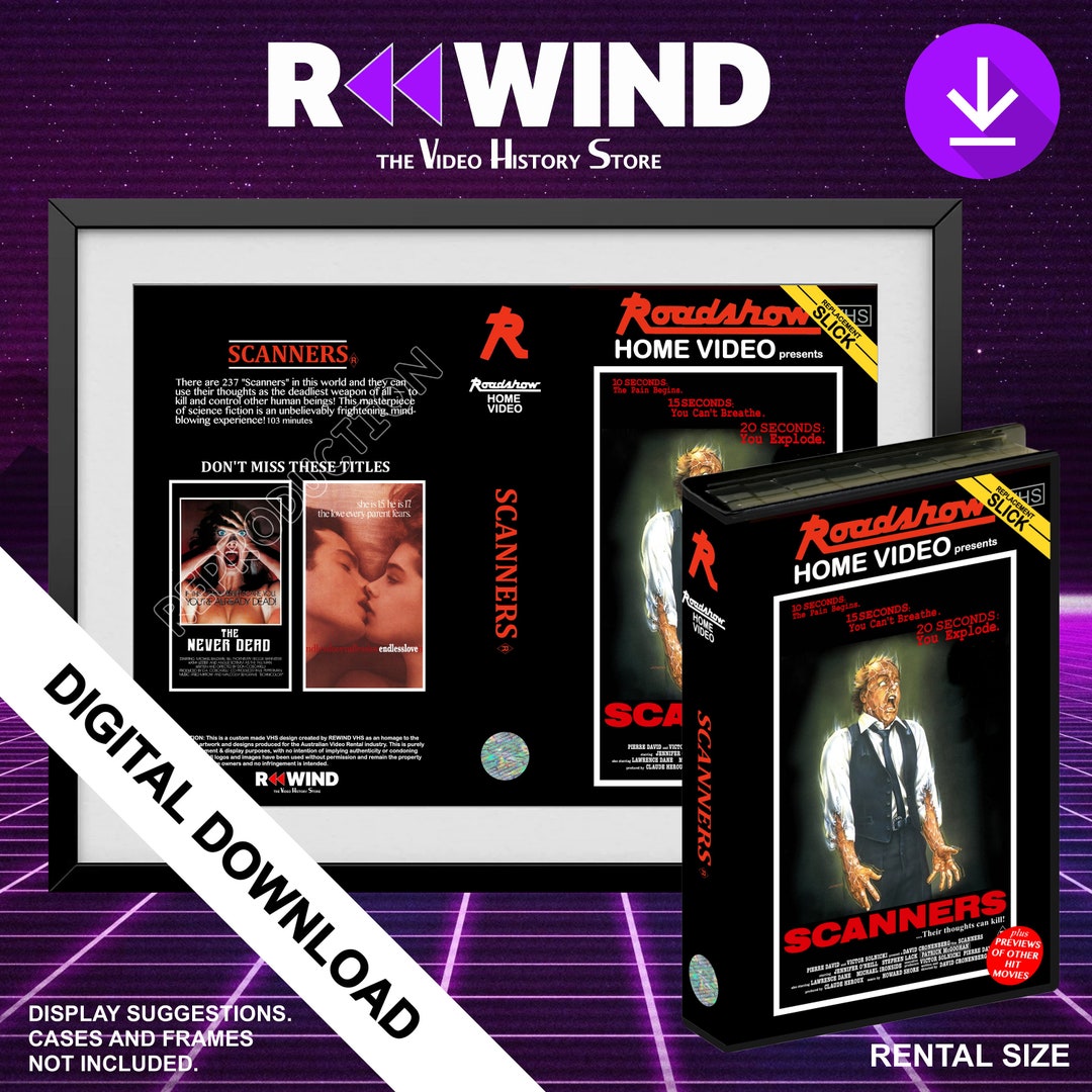 Scanners 1981 Digital Download VHS Replacement Insert - Etsy