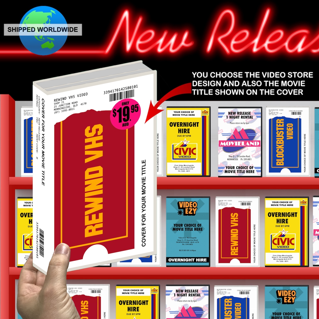 Custom Video Store VHS Cover Blockbuster / Video Ezy / Civic Video ...