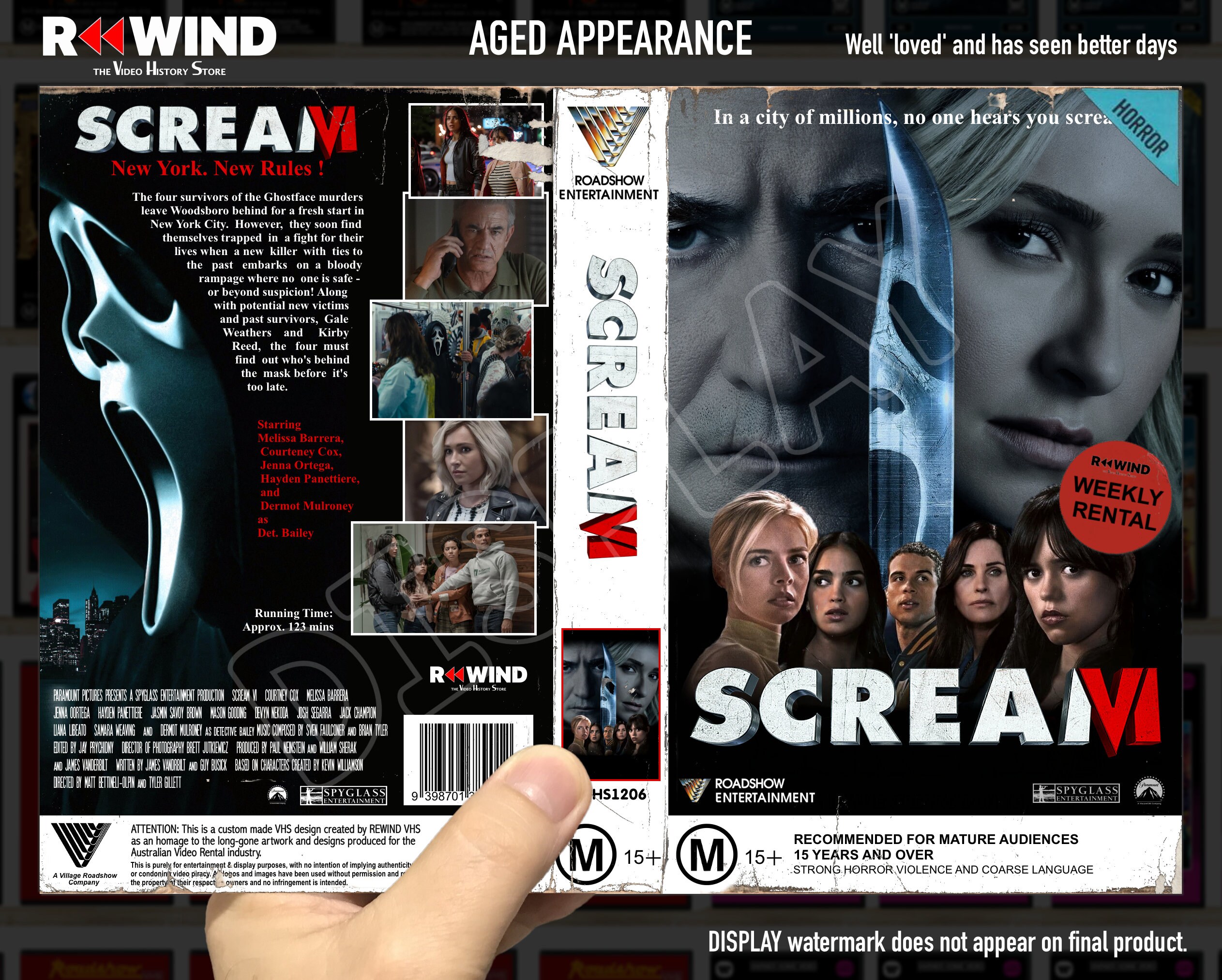 Scream 6 VHS 2023 roadshow Variant Custom VHS 80s - Etsy