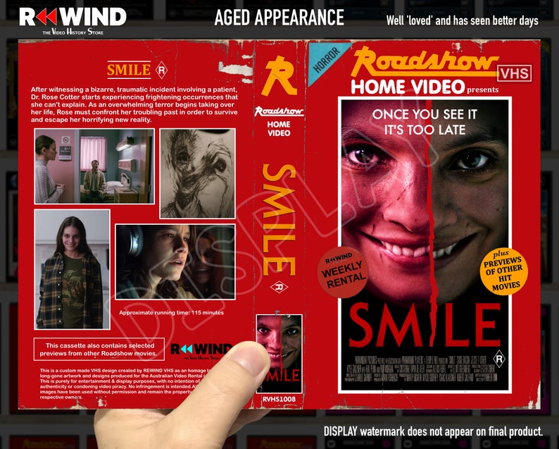 Smile VHS 2022 Custom VHS 80s Style Australian VHS Slick - Etsy