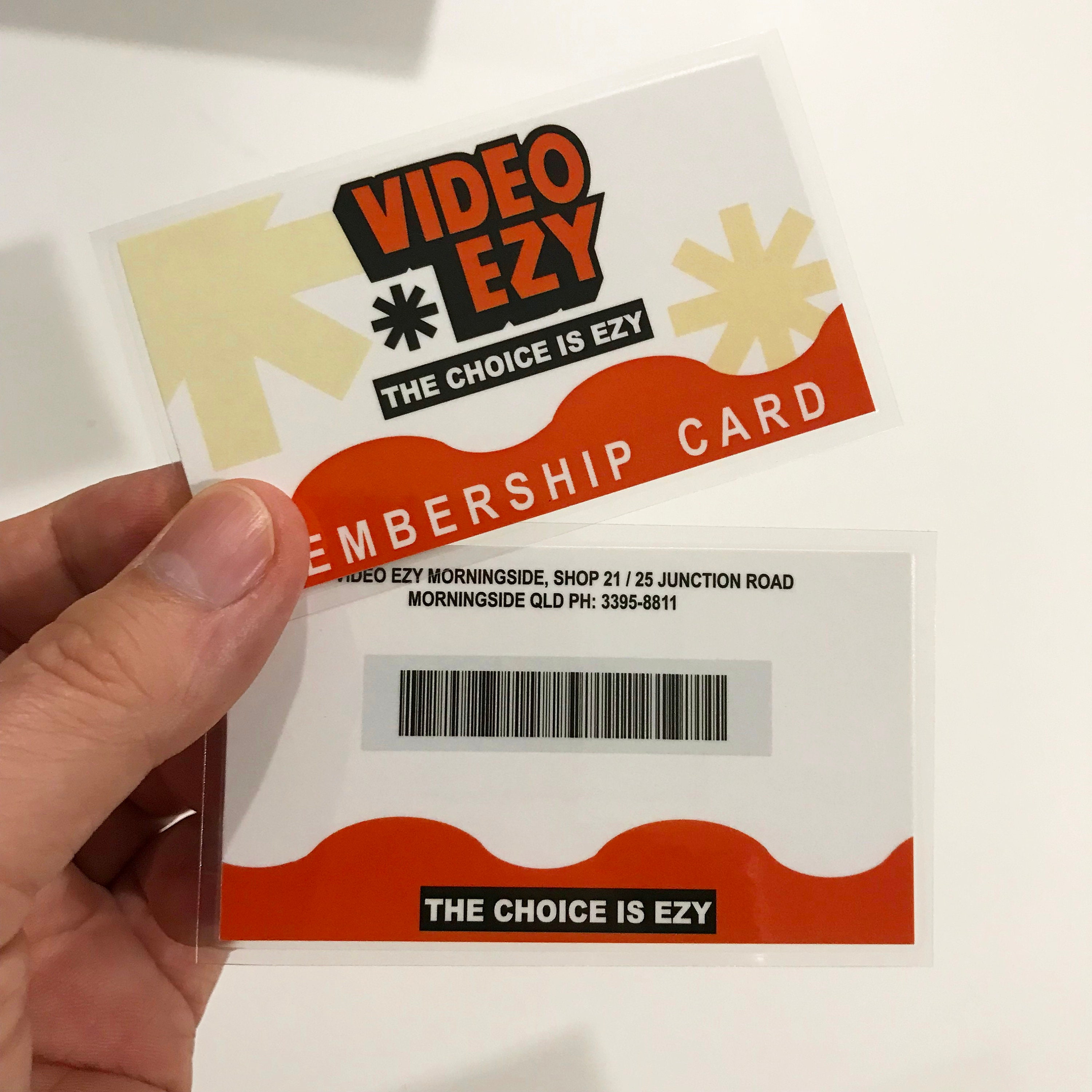 Australian 'video Ezy' Membership Card Replica - Non Personalised ...