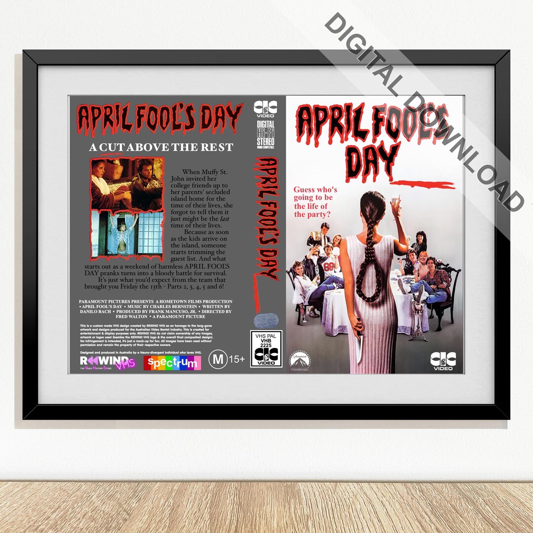 April Fool's Day (1986) - Digital Download VHS Replacement CIC Slick ...