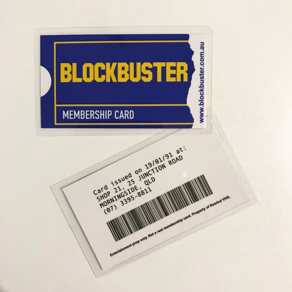 Blockbuster Membership Card - Etsy