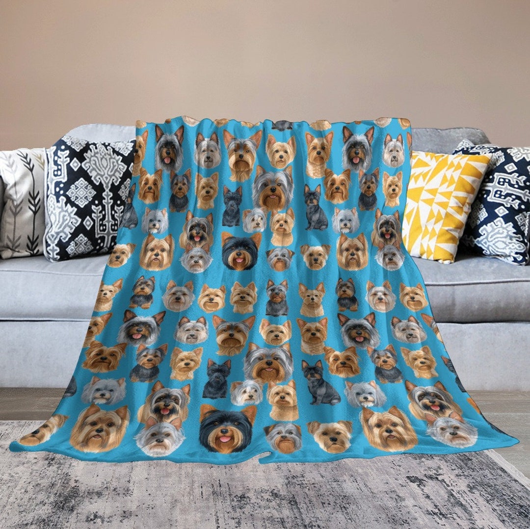 Yorkie Yorkshire Terrier Ultra-soft Flannel Blanket Throw - Etsy