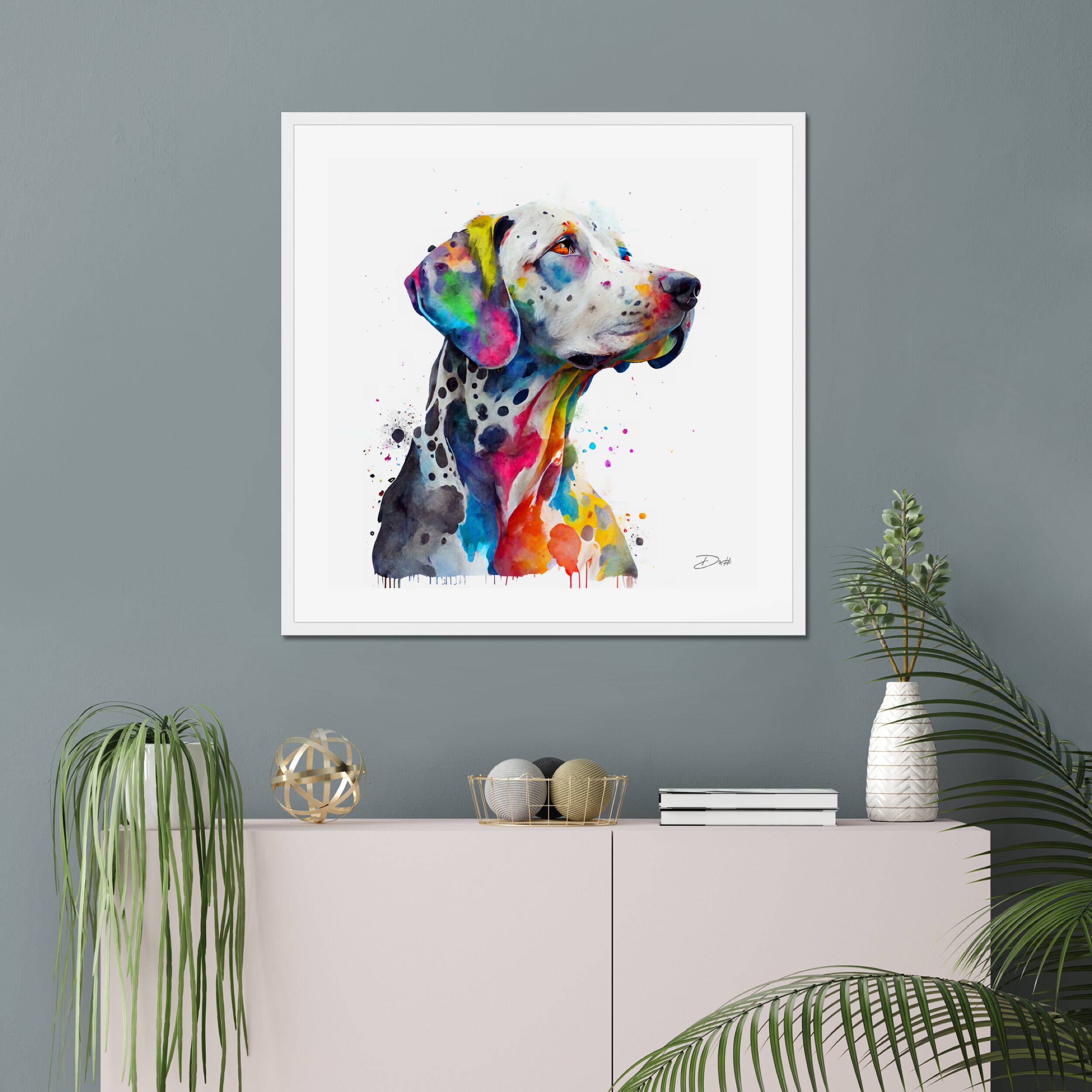 Dalmatian Watercolour Print - Etsy