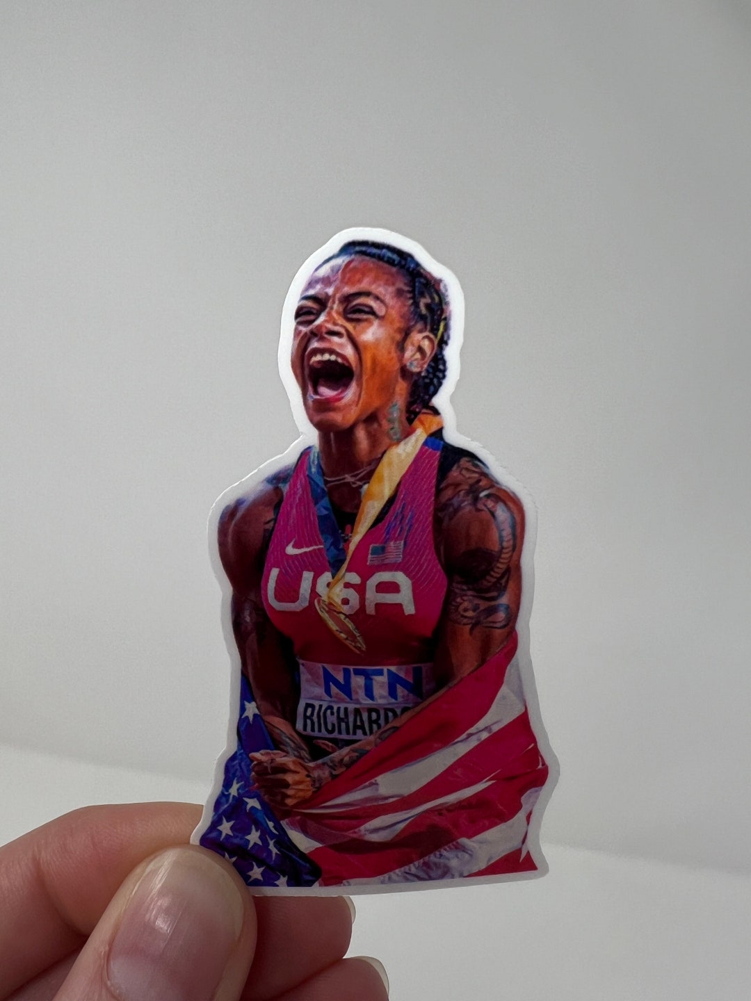 Shacarri Richardson Vinyl Sticker 3 Inch Track & Field Celebration ...