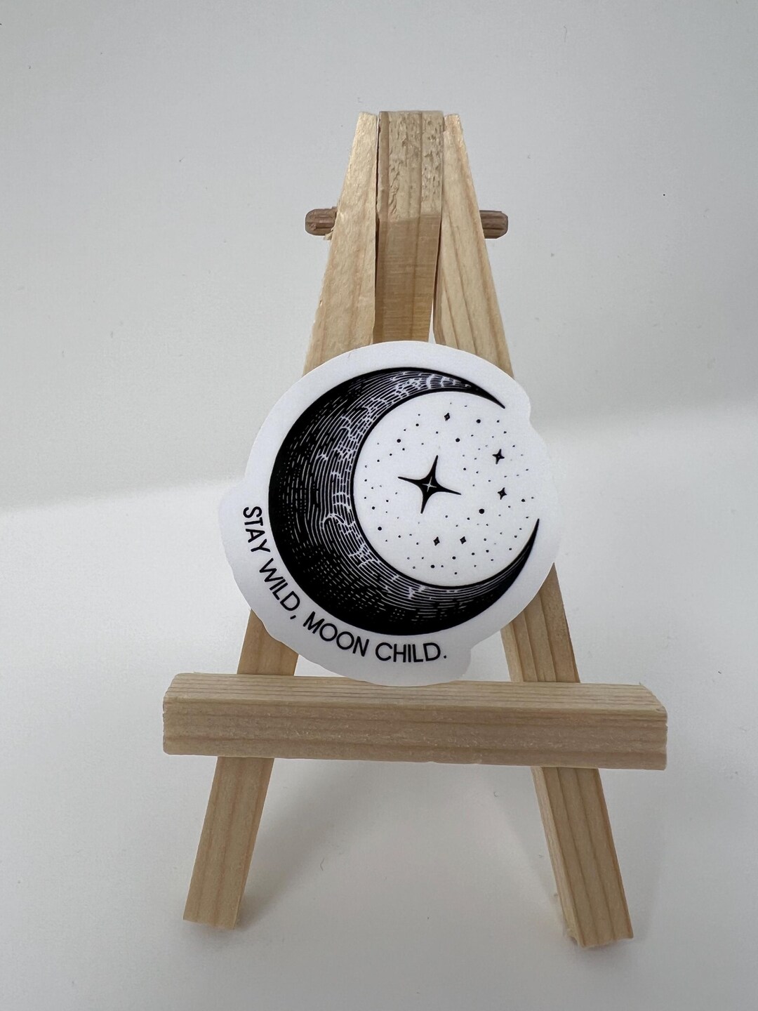 Stay Wild Moon Child Sticker 2 Inch Moon Decal, Aesthetic Vinyl Art for ...