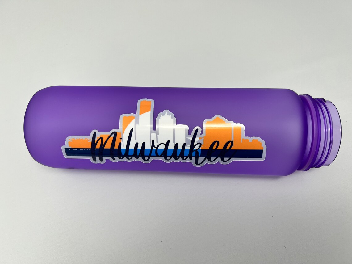 Milwaukee Skyline Silhouette Sticker, Milwaukee Wisconsin, Waterproof ...