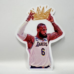 Lebron James Crowning Gesture 2.5 Inch Vinyl Sticker, King James, Gift ...