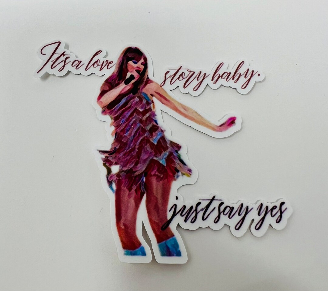 Love Story Sticker / Song Lyric Decal / Taylor / Fearless / Its a Love ...