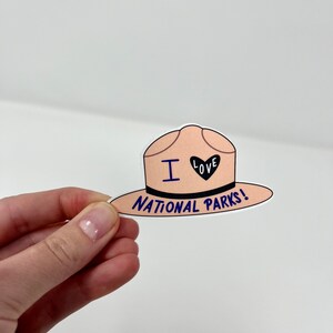 Park Ranger 3 Inch Vinyl Sticker, I Heart National Parks Decal - Etsy