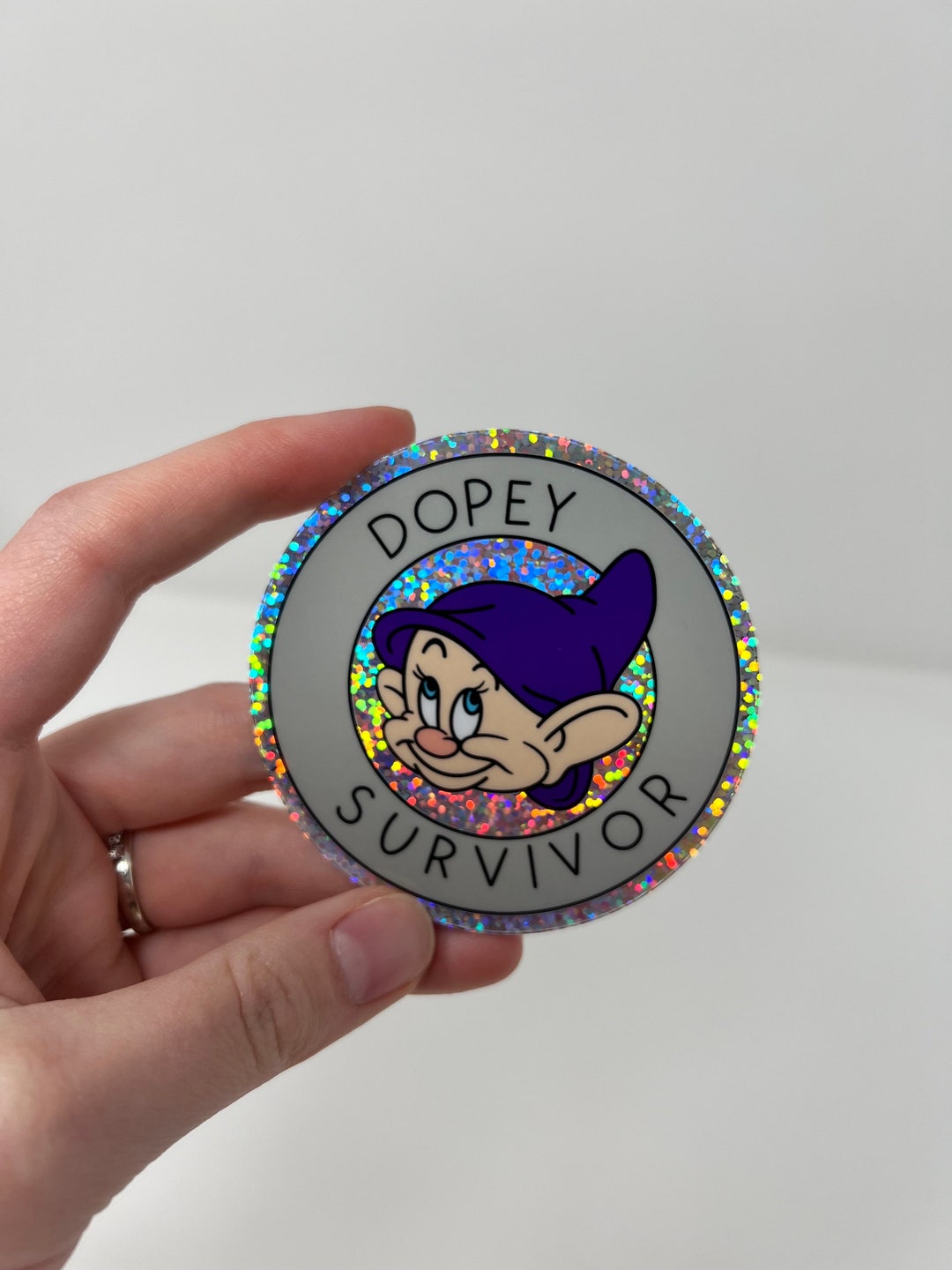 Dopey Survivor, Dopey Survivor Sparkle 3 Vinyl Sticker Magical Run ...