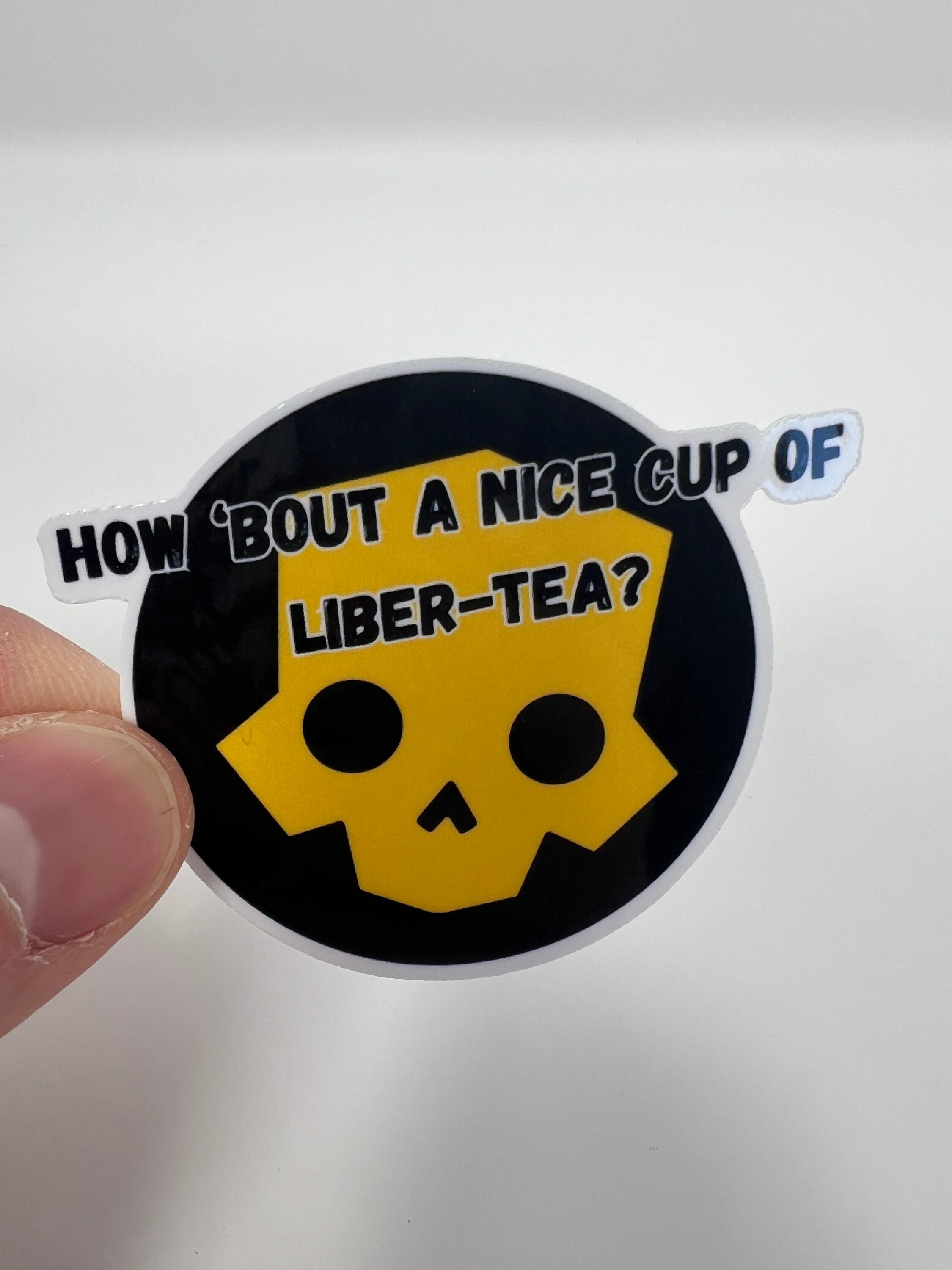 Helldivers Vinyl Sticker, 2.5 Video Game Decal With Liber-tea Quote ...