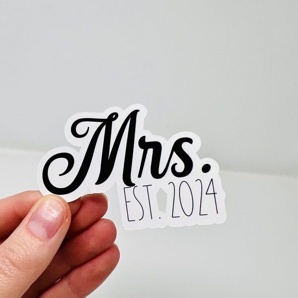 Mr and Mrs Decal - Etsy