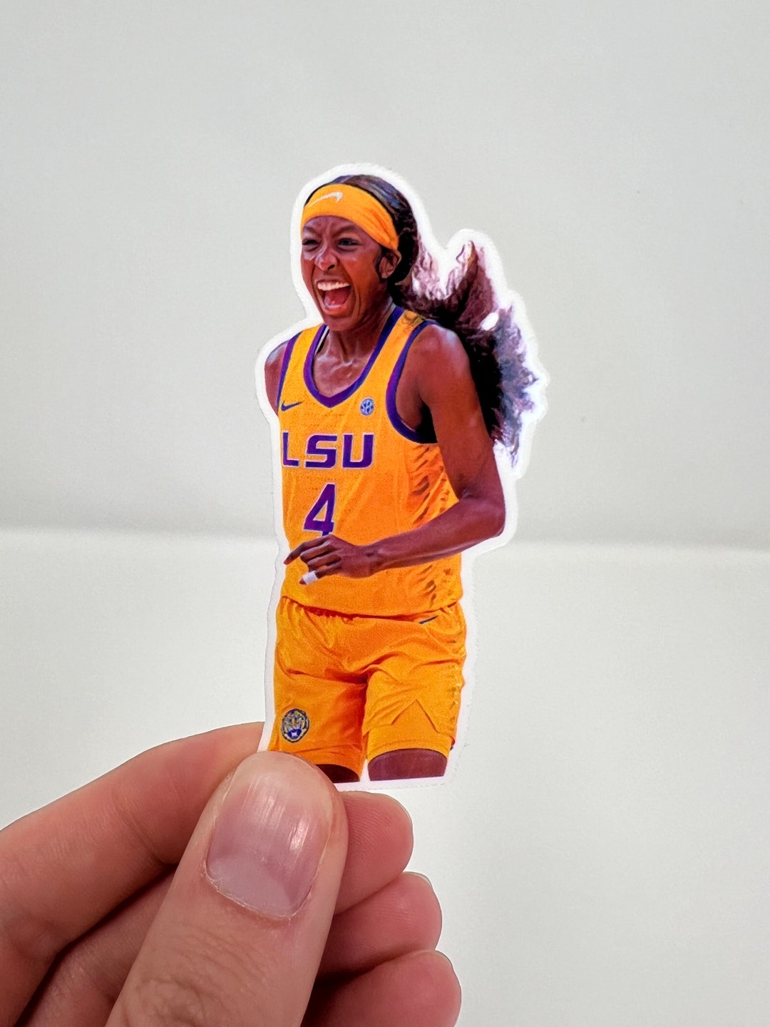 Flaujae Johnson Tigers Vinyl Sticker Flaujae Johnson LSU Design ...