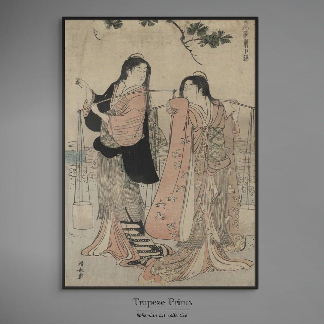 Vintage Japanese Art | Portrait Geisha | Downloadable Wall Poster ...