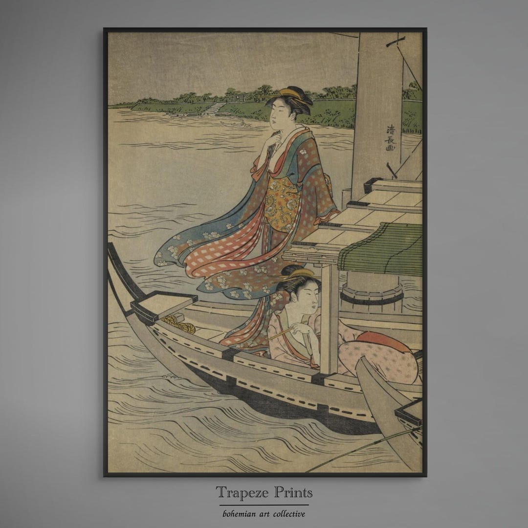 Vintage Japanese Art | Portrait Geisha | Downloadable Wall Poster ...