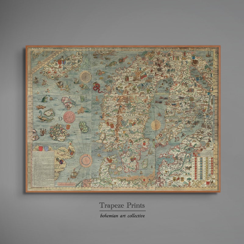 Nautical Map Art - Etsy