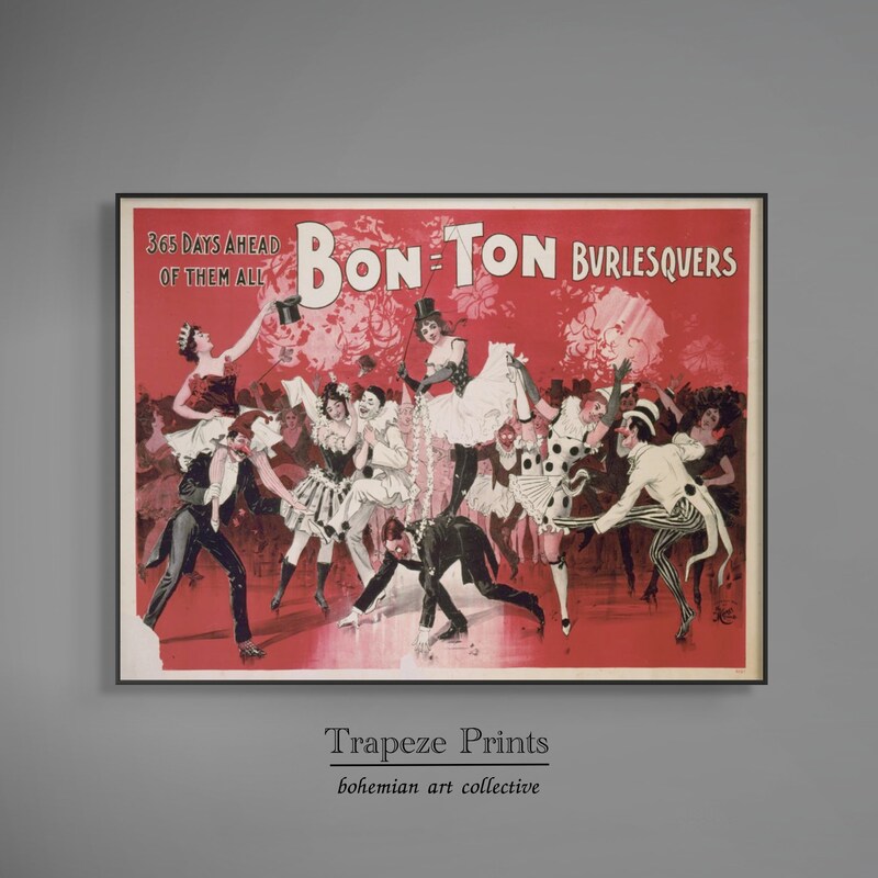 Burlesque Poster - Etsy UK