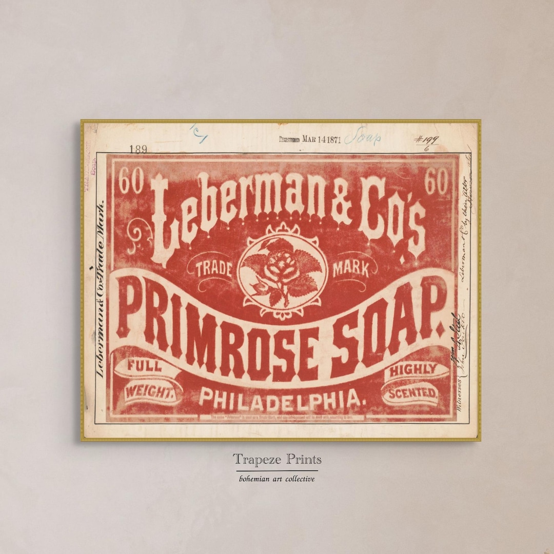 Vintage Bathroom Art Soap Advertisement Downloadable Wall Poster ...