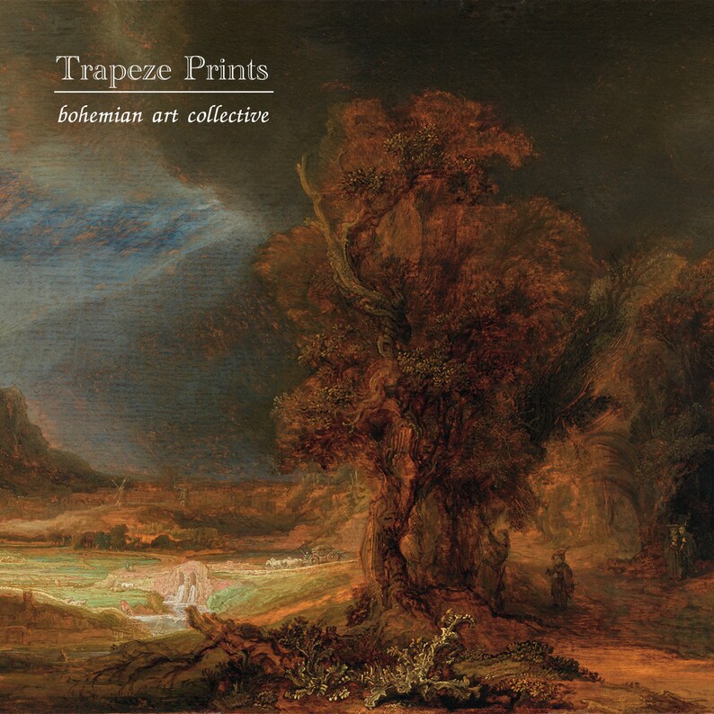 Vintage European Landscape Wall Art | Antique 1600s Country Painting ...