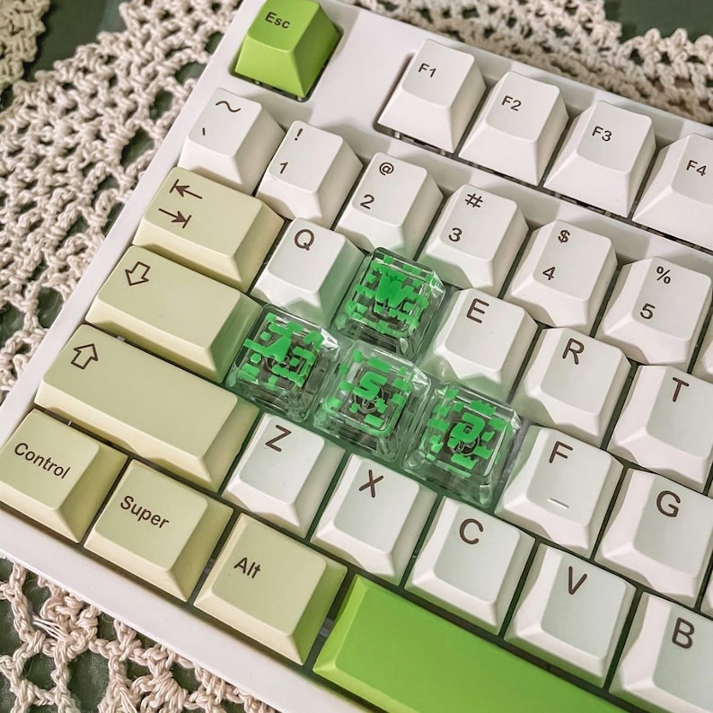 WASD Artisan Keycap, Custom Keycaps, Resin Keycap, Artisan Keycaps ...