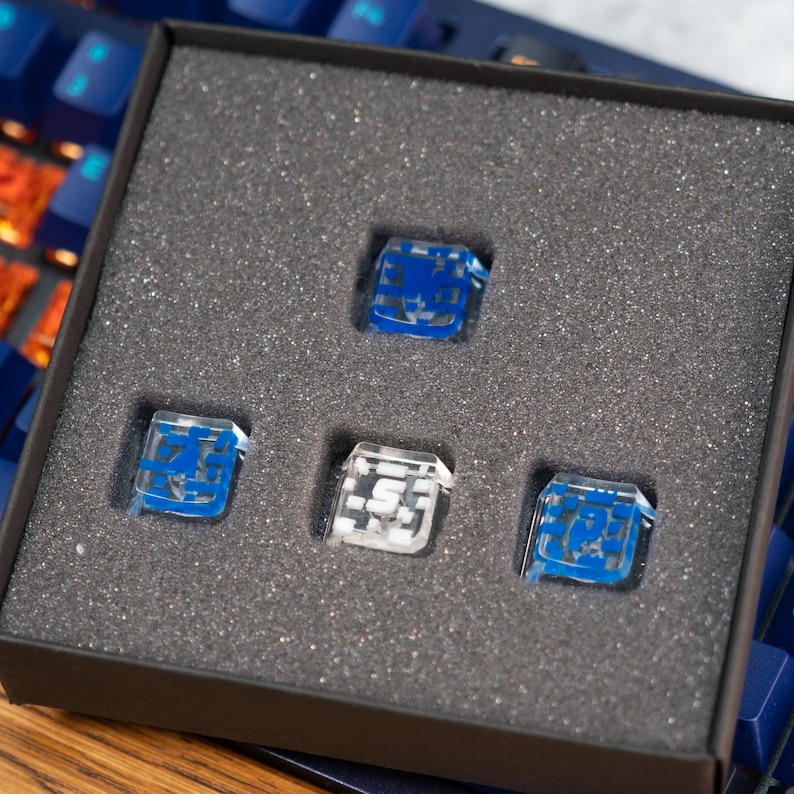 WASD Artisan Keycap, Custom Keycaps, Resin Keycap, Artisan Keycaps ...