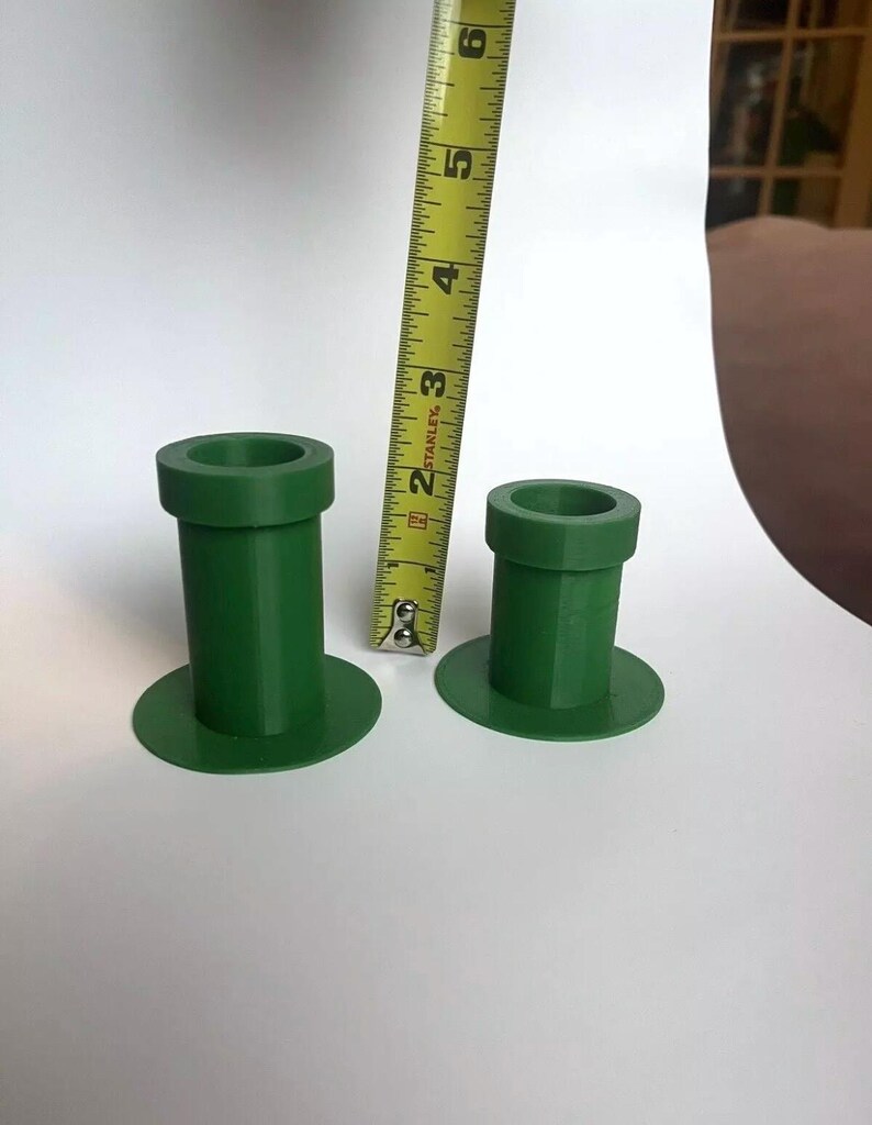 2 Super Mario Warp Tubes Aquarium Shrimp Fish Tank Shelter Hiding Cave ...