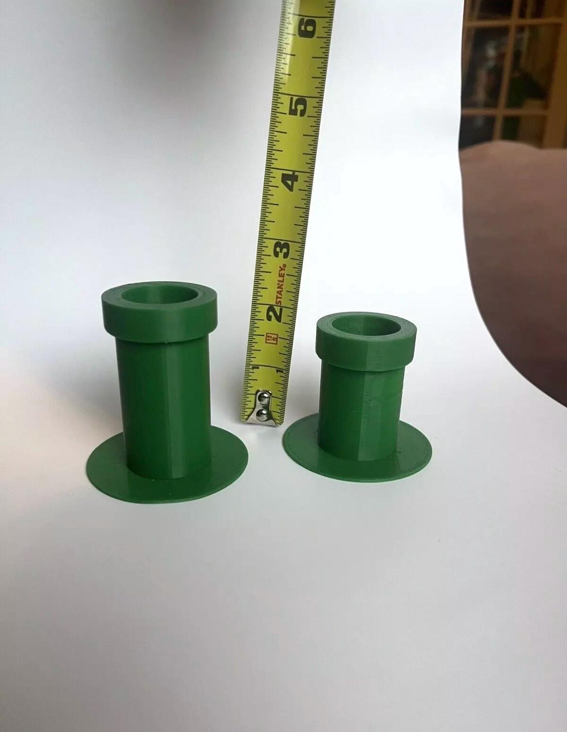 2 Super Mario Warp Tubes Aquarium Shrimp Fish Tank Shelter Hiding Cave ...